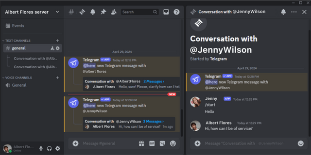 Discord Telegram - DevIT Software