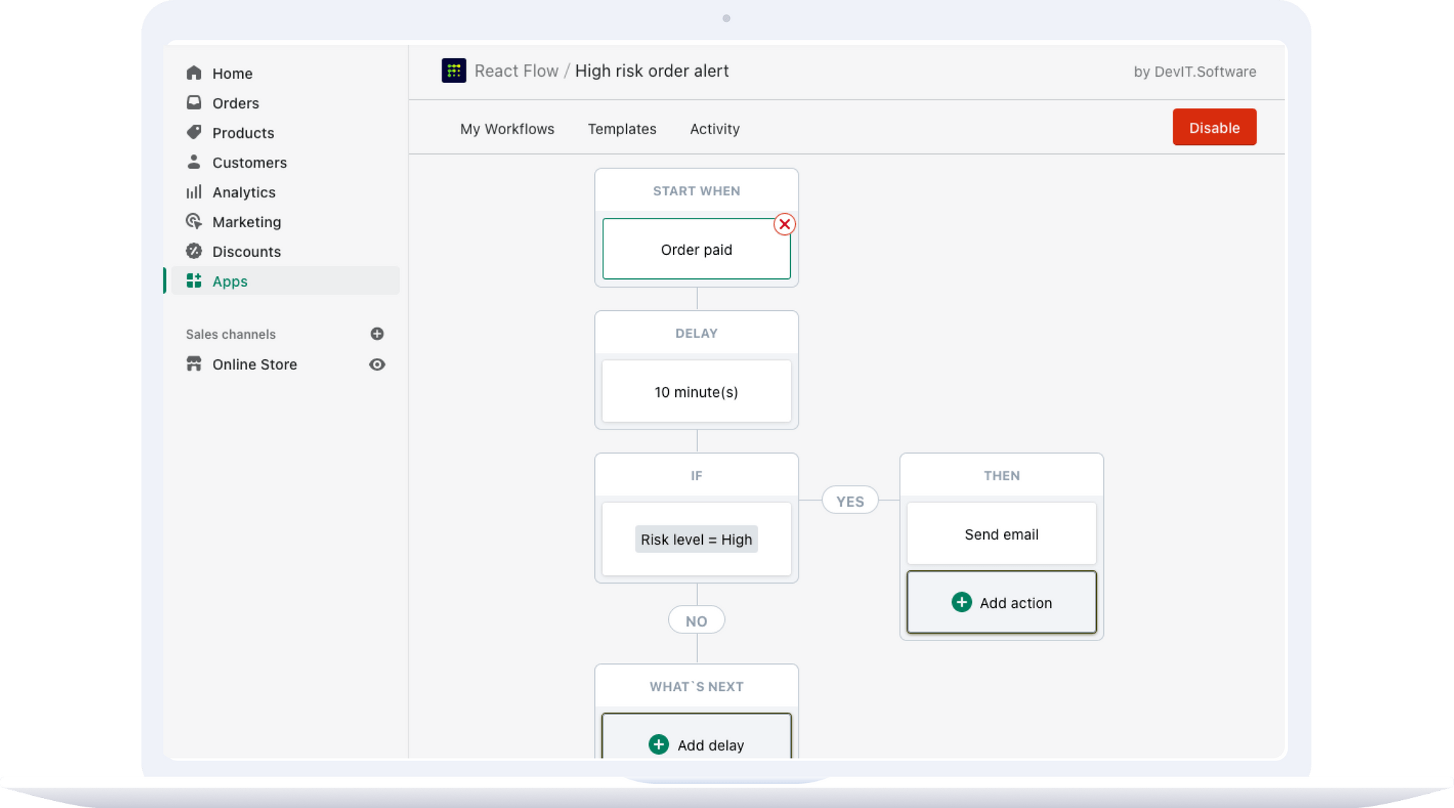 React Flow Easy Workflow Automation To Grow Your Shopify Store Devit Software